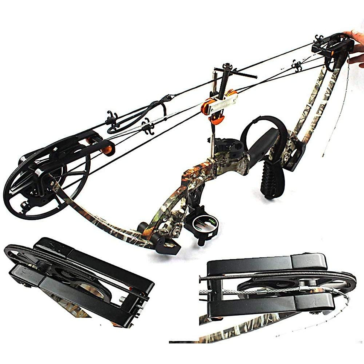 Zerone Metal Portable Outdoor Compound Bow Press, Universal Composite Bow Press Quad Limbs Bracket Package Bundle Tuning Hunting Shooting Outdoor