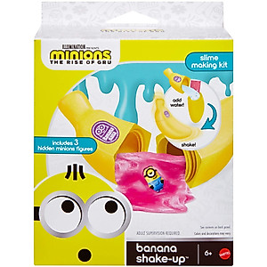 Minions: RoseArt Banana Slime Maker Kit, DIY Sliming Toy with Hidden Minion Mini Figure, Crafting Gift for Kids 6 to 10 Years and Older