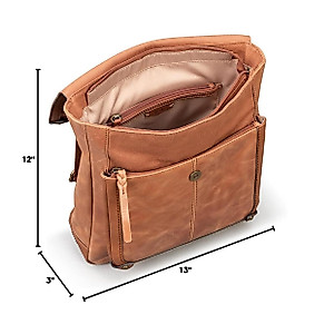 the sak womens Ventura Leather Convertible Backpack, Tobacco Floral Embossed Ii, One Size US