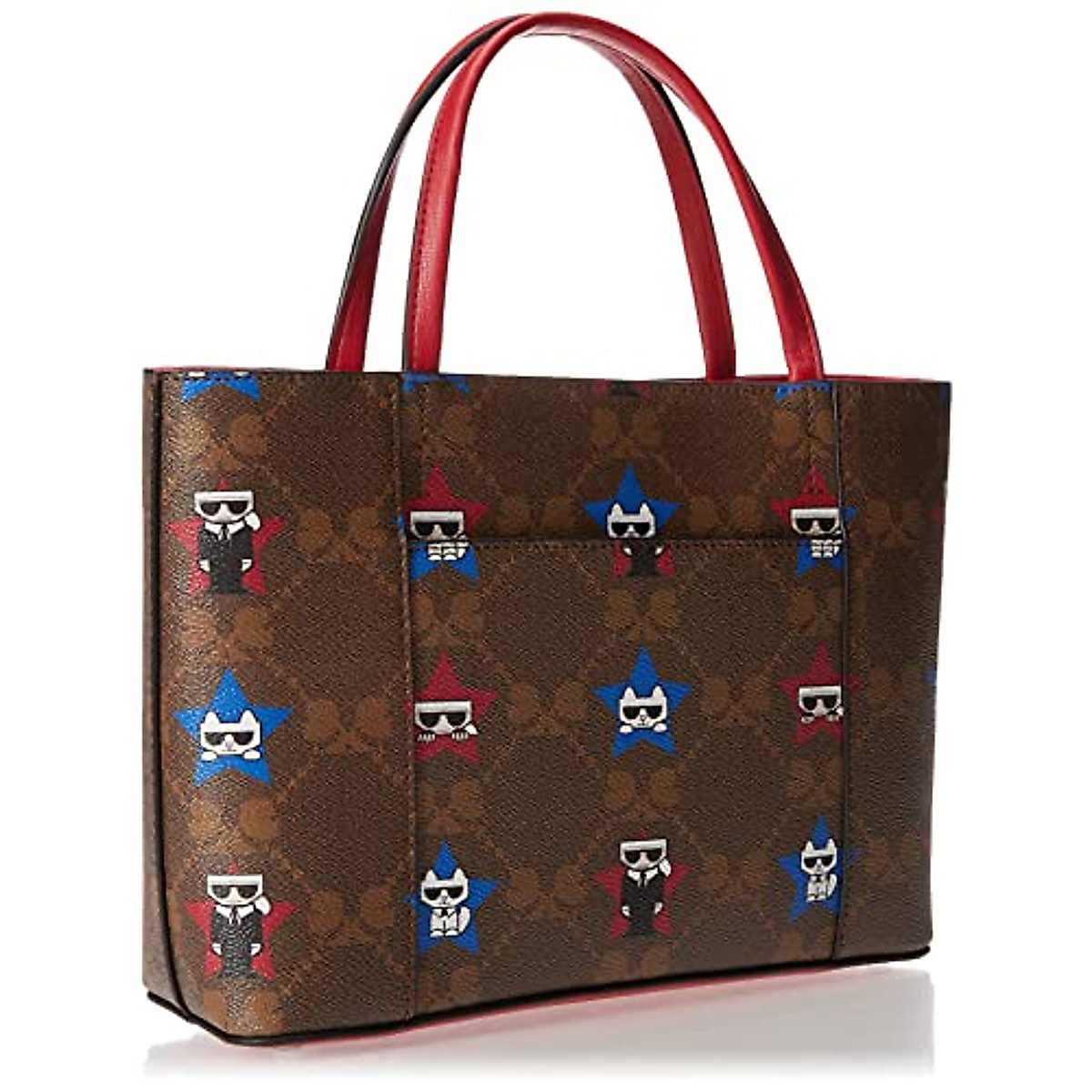 Karl Lagerfeld Paris womens Maybelle Crossbody Cross Body, Brown/Khaki/Black Multi Maybelle, One Size US