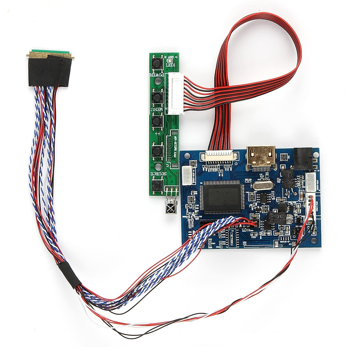 SUNKONG HD-MI LVDS Controller Board Driver 40Pin Lvds Cable Kit for Raspberry PI 3 LP156WH2 TLA1 TLE1 1366x768 14" 15.6" N156B6 LP156WH4 LVDS LED Backlight Screen