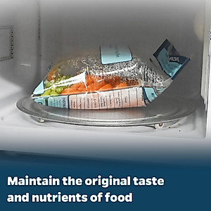 20 Pack Microwave Steamer Bag - Steam Food Storage Bags Steam Cooking Bag Microwave Steam Bags for Food Vegetables Potatoes and Meat Microwave and Freezer Safe