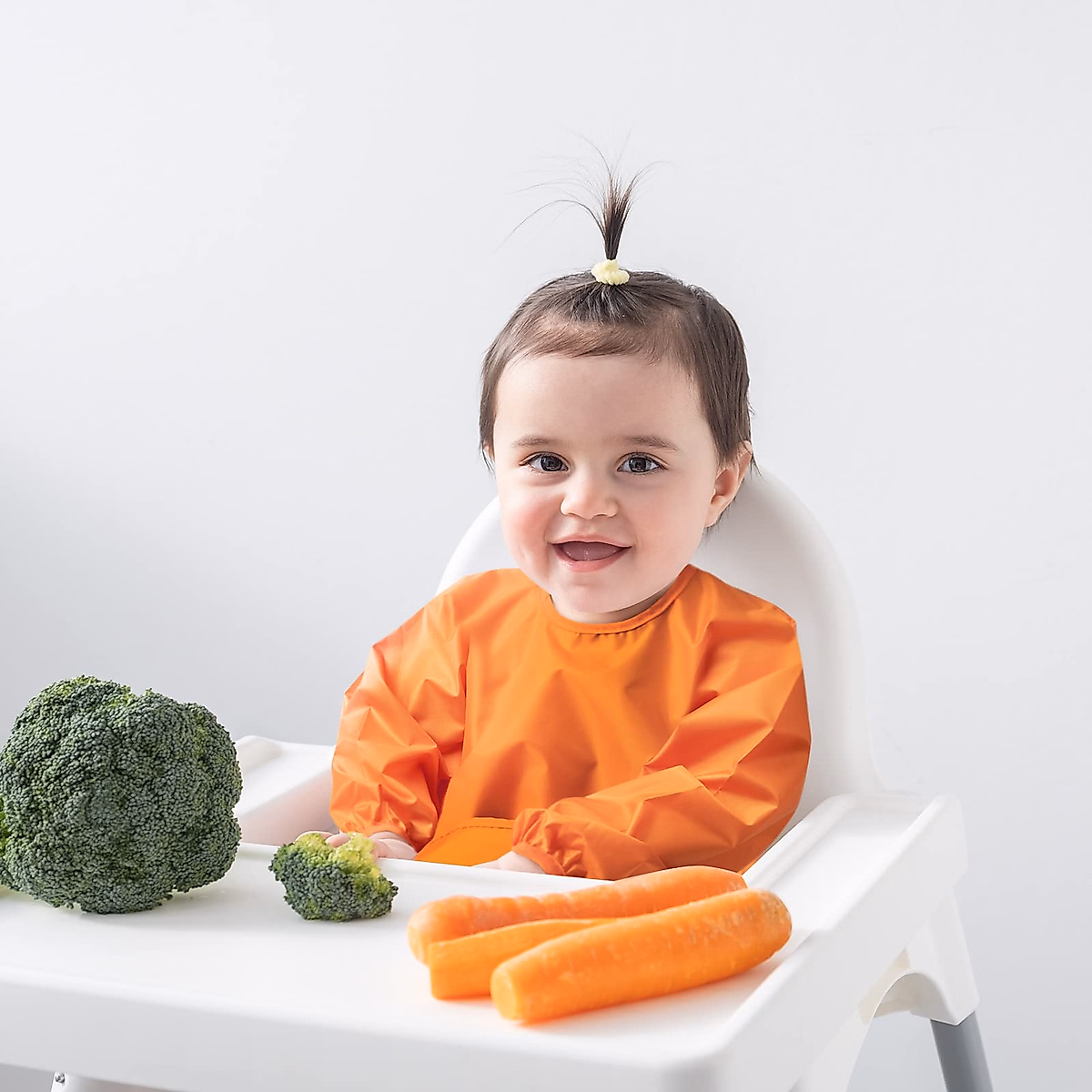 Zoosa Baby Long Sleeve Waterproof Bibs for Baby Boy Girl,Baby Led Weaning Smock Outfit for Toddler 6 Months-2 Years,Machine Washable