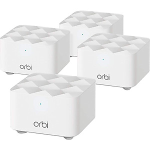 NETGEAR Orbi RBK14-100NAS Whole Home Mesh WiFi System - up to 1.2Gbps high-Performance WiFi with up to 6,000 Square feet of Coverage. Expand Your Home’s WiFi Coverage to Eliminate WiFi Dead Zones
