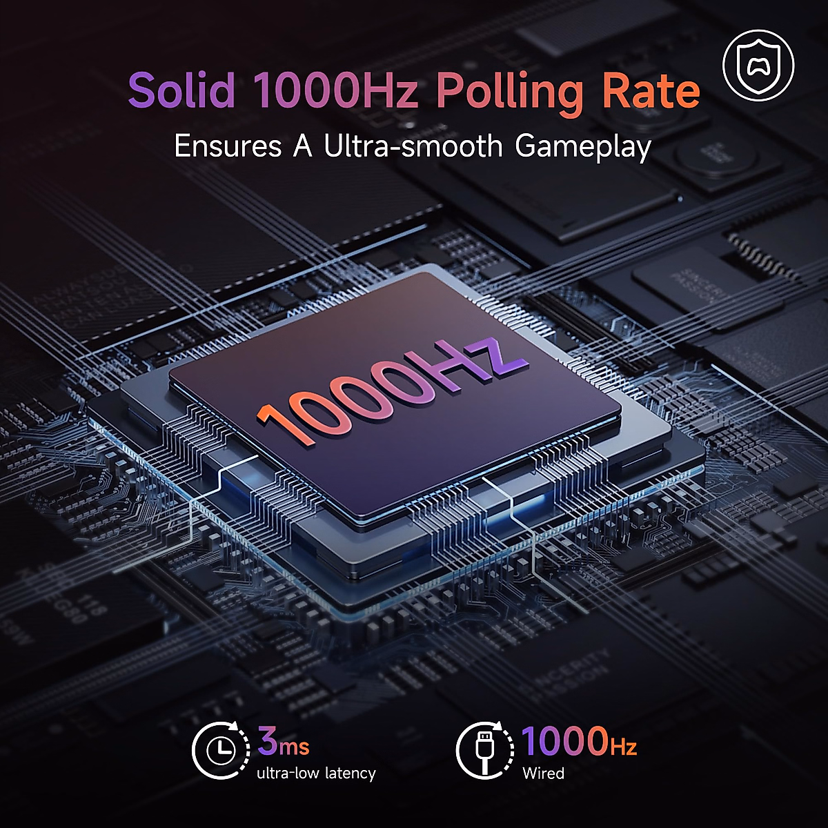 EasySMX X20 Wireless Gaming Controller with RGB Backlit, 2-Stage Hall Effect Stick, 1000Hz Polling Rate, 6-Axis Gyro on Multi-Platform, Mech Buttons- Compatible with PC/Switch/Steam/Android