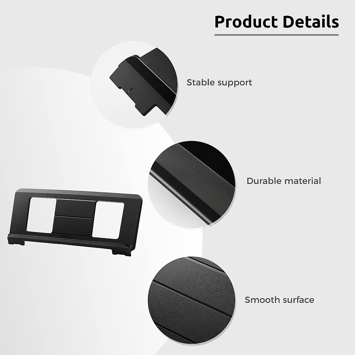 Anjetan Electronic Keyboard Music Stand: Stable Plastic Professional Wide Thickened Music Book Holder Music Sheet Stand