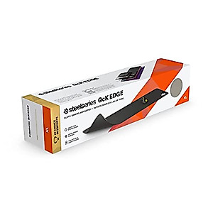 SteelSeries QcK Edge - Cloth Gaming Mouse Pad - stitched edge to prevent wear - optimized for gaming sensors - size XL