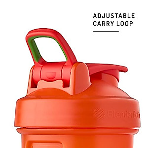 BlenderBottle Just for Fun Motivational Classic V2 Shaker Bottle Perfect for Protein Shakes and Pre Workout, 28-Ounce, Donut Ever Give Up,Pink