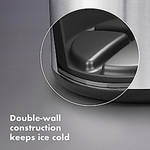 OXO Ice Bucket and Tongs Set - Brushed Stainless Steel