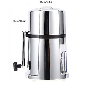 Luvitory Ice Crusher Machine for Home, Crushed Ice Maker, Easy to Use Shaved Ice Machine for Ice cube Drinks