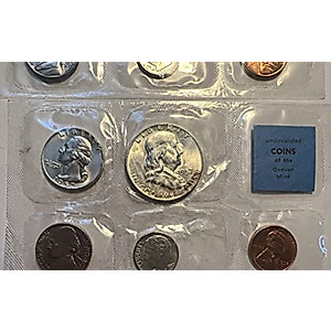 1957 PD US Silver Mint set Half Dollar, Quarter, Dime, Nickel, Cent Seller BU