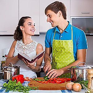 ZVP Extra Thick Bamboo Cutting Board for Kitchen 4 Pack, Extra Large Wood Chopping Board Set with Juice Grooves, Butcher Block, Storage Holder, for Meat Cheese and Vegetables, Walnut Brown