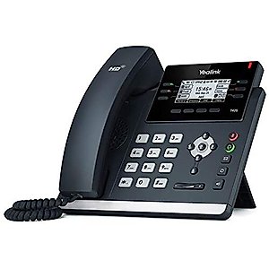Yealink SIP-T42S IP Phone, 12 Lines. 2.7-Inch Graphical Display. Dual-Port Gigabit Ethernet, 802.3af PoE, Power Adapter Not Included