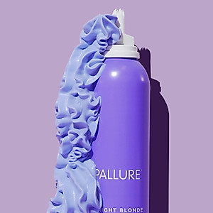 Pallure Bright Blonde Hair Toning Foam Conditioner, Reduces Brassiness And Yellow Tones – For Blonde, Silver, Ash Hair, Vegan and Cruelty Free, 250 ml