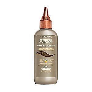 Clairol Professional Beautiful Advanced Gray Solutions 6n Toasted Hazelnut, 3 oz