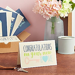 36 Pack Congratulations On Your New Home Greeting Cards with Envelopes Assortment Set for House Warming (6 Designs, 4x6 In)