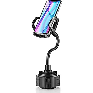 YUHENG Upgrade Cup Phone Holder for Car, Car Cup Holder Phone Mount with 360° Rotation Adjustable Gooseneck, Car Phone Holder Mount for All Smartphones Cup Holder iPhone Cell Phone Automobile Cradles