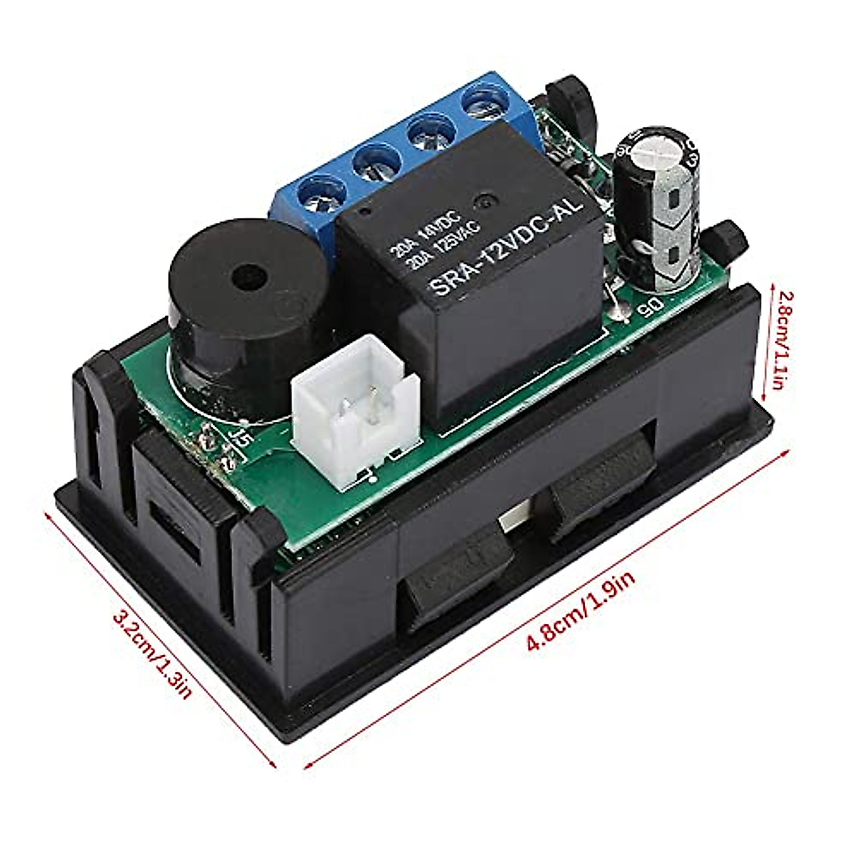 Eujgoov Digital Display Microcomputer Thermostat Temperature Controller Switch Temperature Sensor Microcomputer Thermostat for Air Conditioning System DC12V