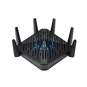 Acer Predator Connect W6 Wi-Fi 6E Gaming Router | Hybrid QoS Compatible with Intel Killer Prioritization Engine | Tri-Band AXE7800 2.4GHz/5GHz/6GHz | Gigabit Router | Lifetime Internet Security