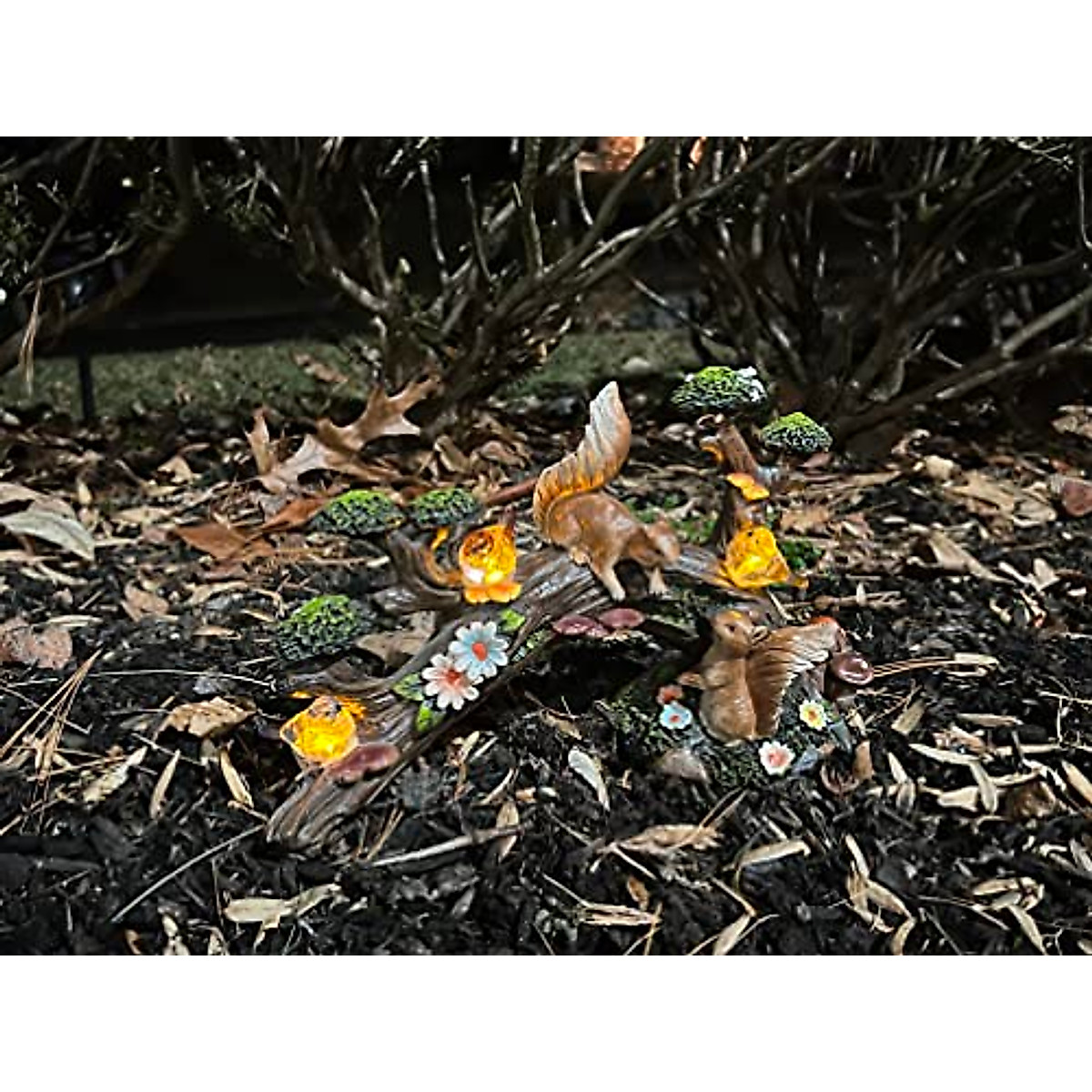 VP Home Birds and Squirrels Bonsai Tree Solar Powered LED Outdoor Decor Garden Light