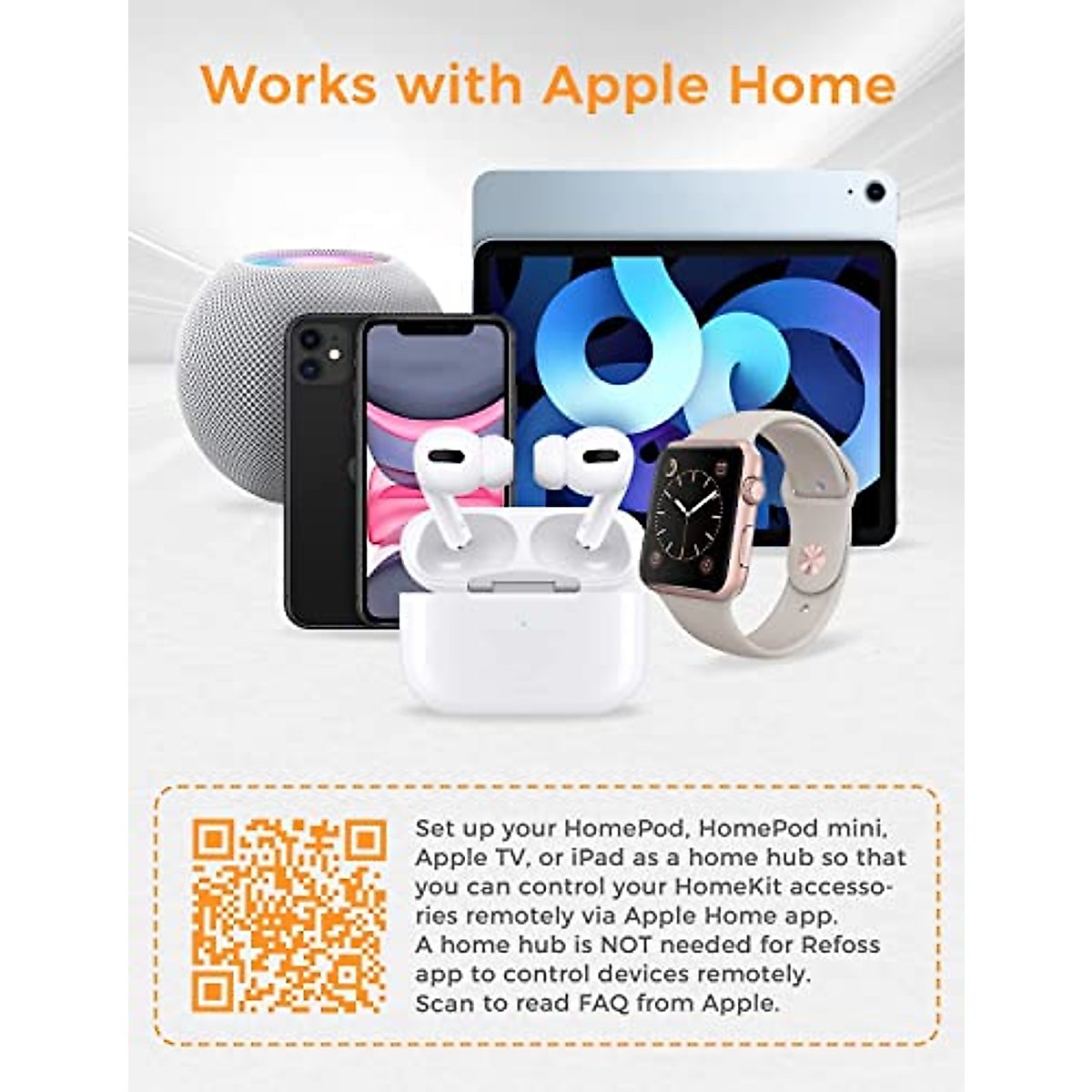 Smart Plug 4 Pack, Refoss Smart WiFi Outlet Works with Apple HomeKit, Alexa, Google Assistant, Siri, Timer & APP Remote Control, 15A