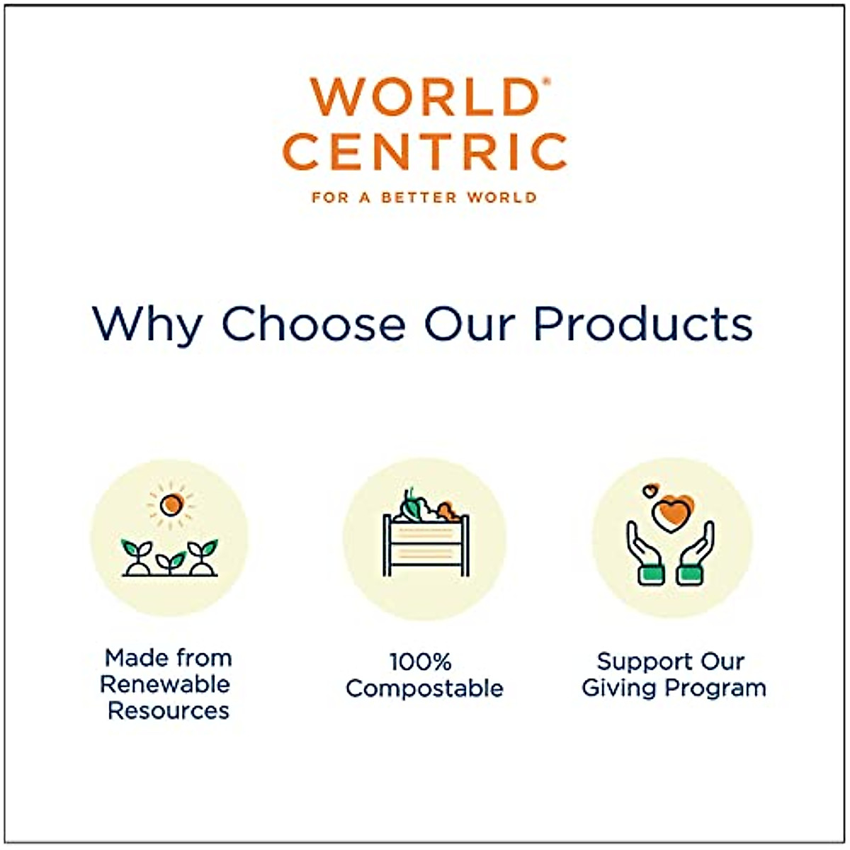 World Centric - Compostable Cold Cups, 12 Ounce - 100 Count