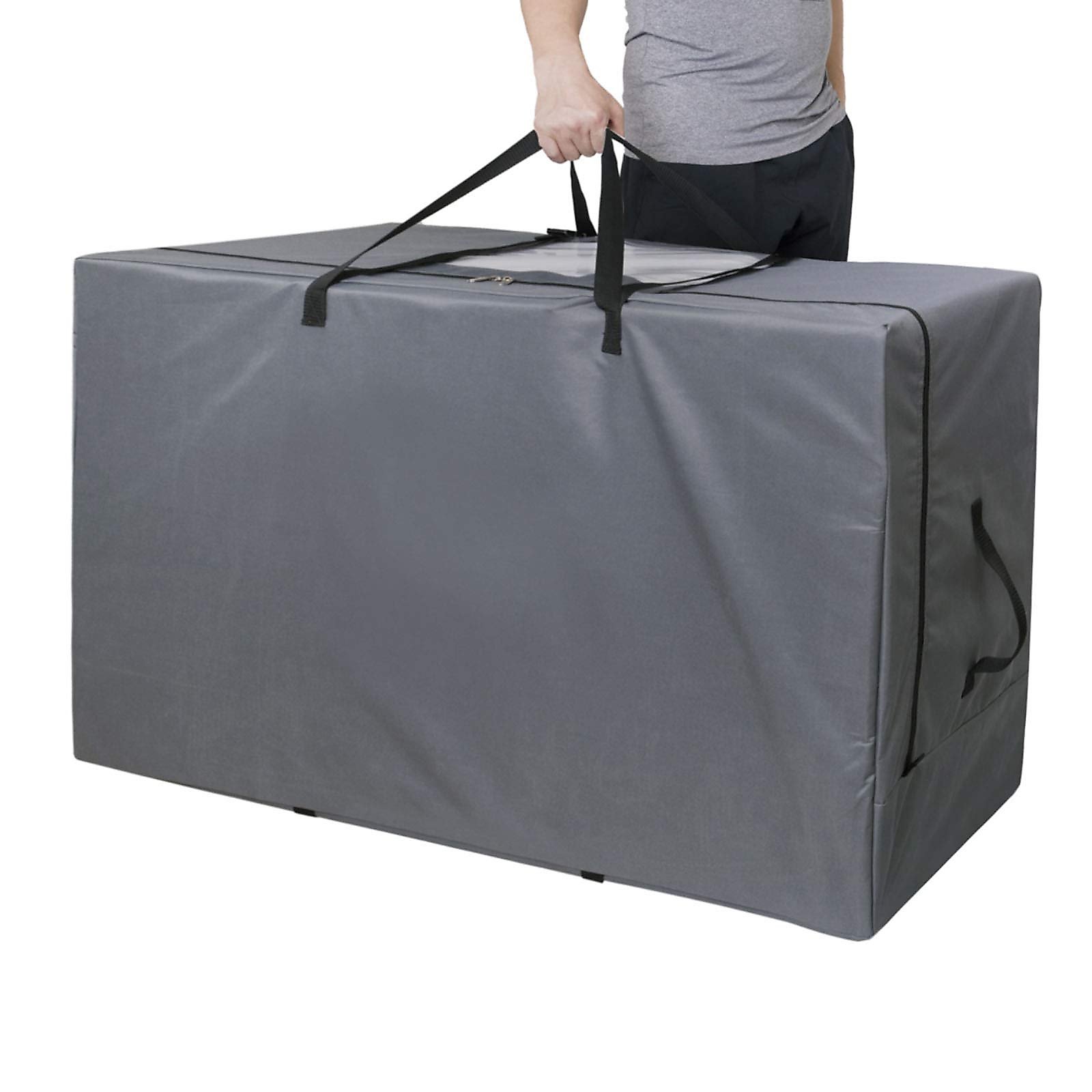 Cuddly Nest Folding Mattress Storage Bag - Heavy Duty Carry Case for Tri-Fold Guest Bed Mattress (Fits 6" Queen Mattress)