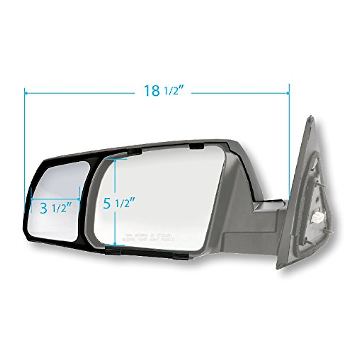 Fit System 81300 Snap-on Black Towing Mirror for Toyota Tundra/Sequoia - Pair