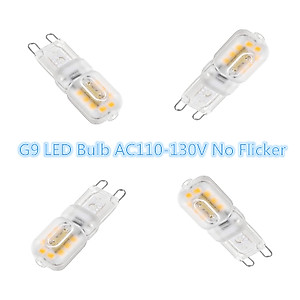 Sriomny G9 LED Bulb 2W Equivalent to 20 25 W Halogen lamp Equivalent, T4 G9 Warm White 3000K, AC 120V G9 Bi-pin Base, 360°Omni-Directional Lighting, Suitable for Household Lighting 10 Pack