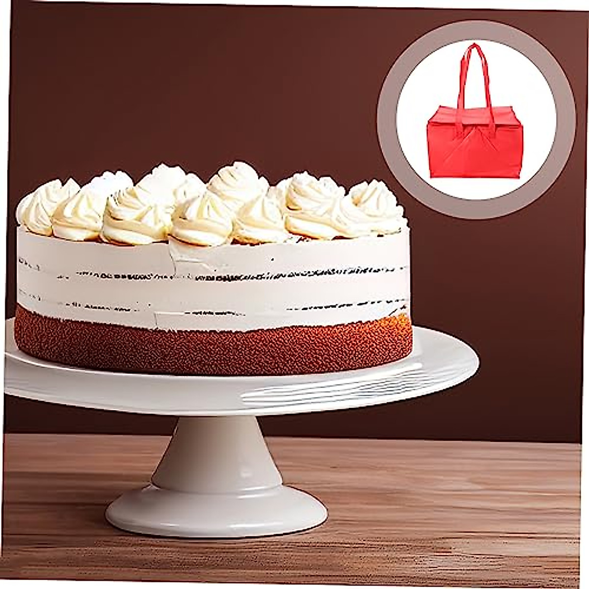 INOOMP Insulation Bags Zip Ties Outdoor Thermal Insulation Bag Insulated Bags for Shopping Insulated Grocery Bags Food Packing Bag Non-woven Fabric Zipper Insulated Delivery Pouch