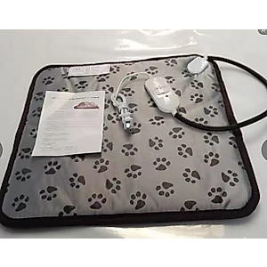 Heated Pet Pad, Self-Warming Pet Pad, Heated Pet Bed, Electric Heating pad for Cats Dogs, Temperature Adjustable Heating Pad