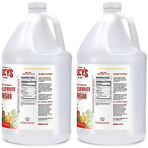 Lucy's Family Owned - Natural Distilled White Vinegar, 1 Gallon 128oz. (Pack of 2)