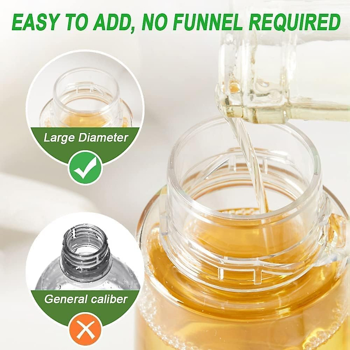 Oil Sprayer for Cooking, 180ml Glass Olive Oil Sprayer Bottle with Brush,Thick Glass, Large Range, Strong Spray Force, Olive Oil Spray Bottle for Cooking, Kitchen Gadgets Accessories for Air Fryer