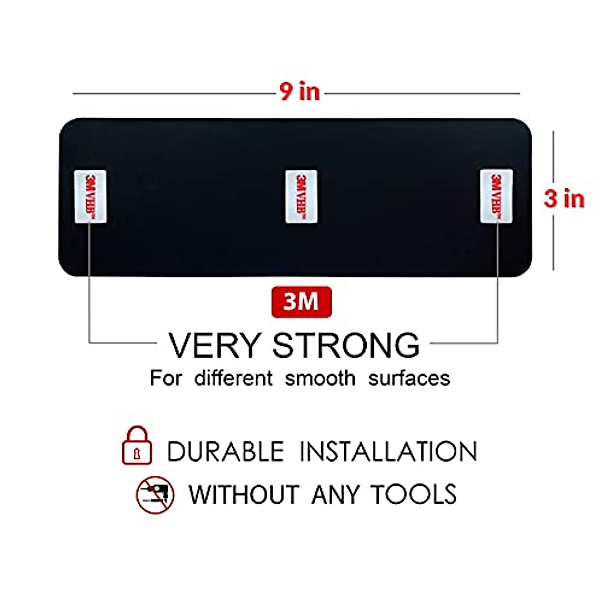 Restroom Sign for Office Door Wall – Bathroom Signs for Home and Business - Water Closet Sign Black White Sticker 9×3 in - Easy Installation Without Any Tools - Quality Guaranteed by MolnijaPro