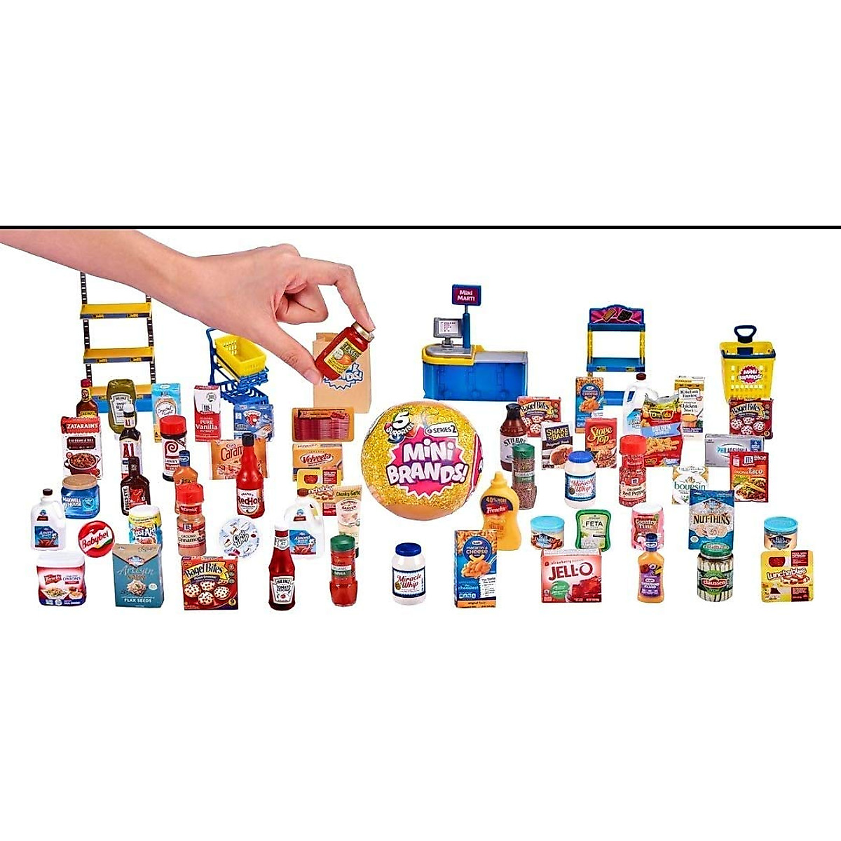 Generic 5 Surprise Mini Brands and Toy 3 Ball Bundle, Includes 1 Wave 1 Mini Brands Ball, 1 Series 2 Mini Brands Ball, and 1 Toy Mini Brand Ball