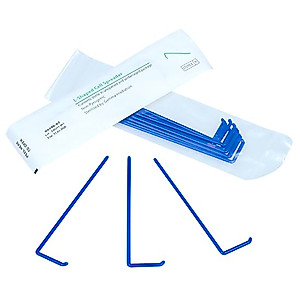 Argos C4050 Polypropylene Sterile Disposable Blue L-Shaped Cell Spreaders (Case of 500)