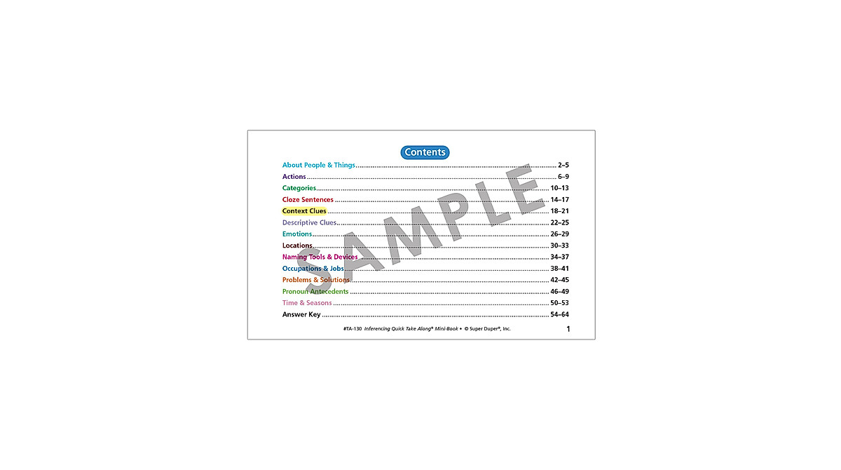 Inferencing Quick Take Along Mini-Book | Boost Kids' Reading Skills