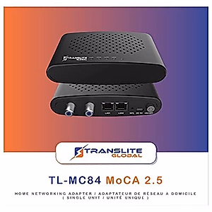 MoCA 2.5 with 2 Gigabit Ethernet Ports - Ethernet Over Coaxial Adapter (Model: TL-MC84) (Three Pack)