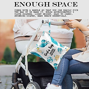 zcyxuuw Wet Bag, Wet Dry Bag, Wet Bag for Swimsuit, Travel, Beach, Pool, Diapers, Dirty Yoga Gym Clothes, Toiletries, Makeup Bag, Waterproof Reusable Beach Bag Ocean Starfish Decor, 2 Pcs Set.