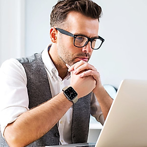 6 Pack Sport Bands Compatible with Apple Watch Band 38mm 40mm 41mm 42mm 44mm 45mm 49mm,Soft Silicone Waterproof Strap for iWatch Ultra/Ultra 2,Series 9 8 7 6 5 4 3 2 1 SE Women Men