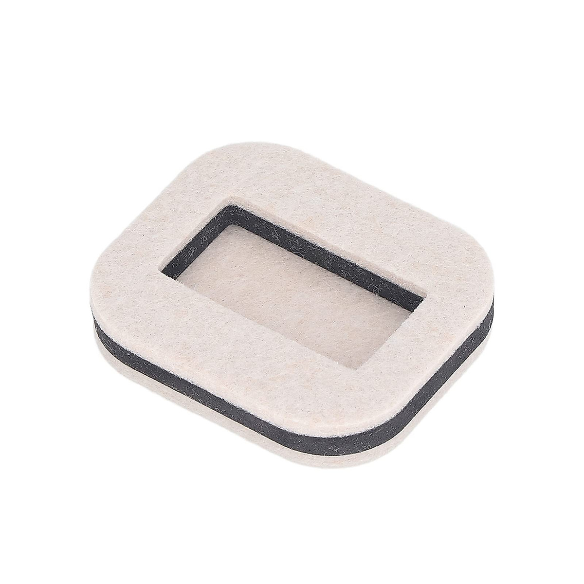 FeltCasterCup, Concave Design ChairWheelFeltPad Rectangle for Hardwood Floor