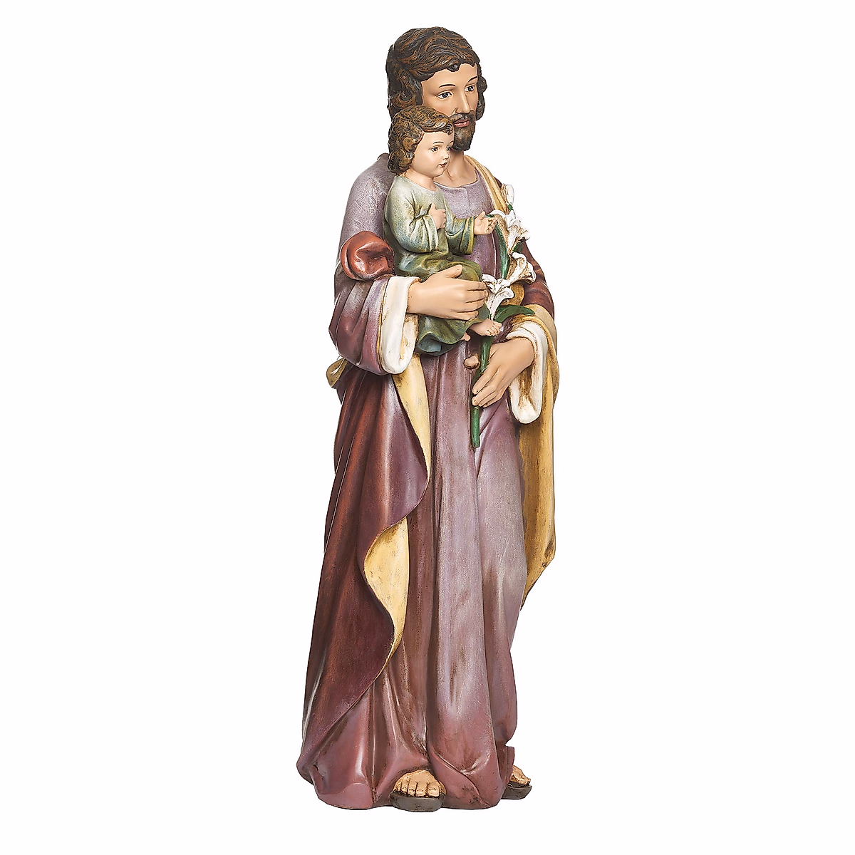 Joseph's Studio by Roman - St. Joseph and Child Jesus Figure, Renaissance Collection, 25" H, Resin and Stone, Religious Gift, Decoration, Collection, Durable, Long Lasting