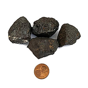 Naturally Magnetic Lodestone 4 Pieces - Includes Velvet Storage Bag