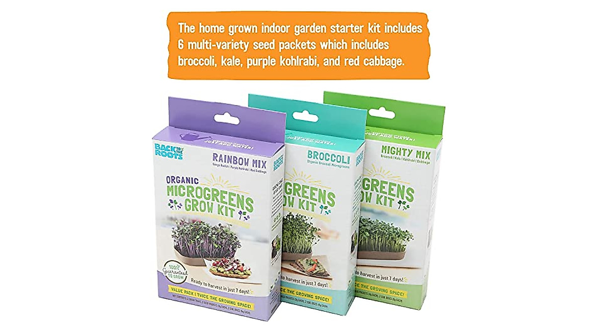 Back to the Roots Microgreen Grow Kit - Organic Variety Pack