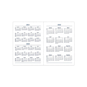 Letts Dazzle A6 week to view 2022 diary - turquoise