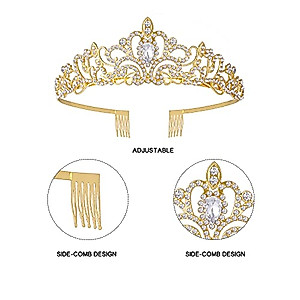 HiStock Happy Birthday Decoration Set for Girl, Birthday Girl Gold Sash Crown Tiara Candles Cake Topper Birthday Party Favors for Girl Girlfriend Daughter