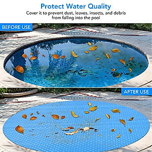 Towallmark 18ft x 36ft Rectangle Pool Solar Cover, 300μm Heat Retaining Blanket for In-Ground and above-Ground Rectangular Swimming Pools (300um)