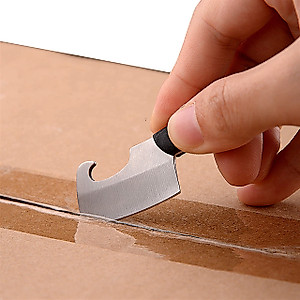 Woonsoon Multi-function Bottle Opener Mini Pocket Knife with Case, Portable Handmade Men's Novelty Keychain Outdoor Utility Camping Rescue Tools,Pack of 2