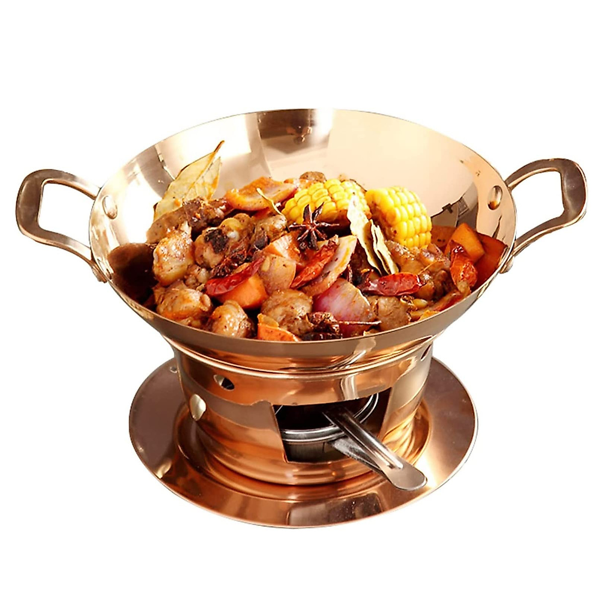 Commercial Chafers and Buffet Set, Stainless Steel Chafing Dish Server Warming Tray with Fuel Holders, for Birthday Party Wedding Celebration Alcohol Pot