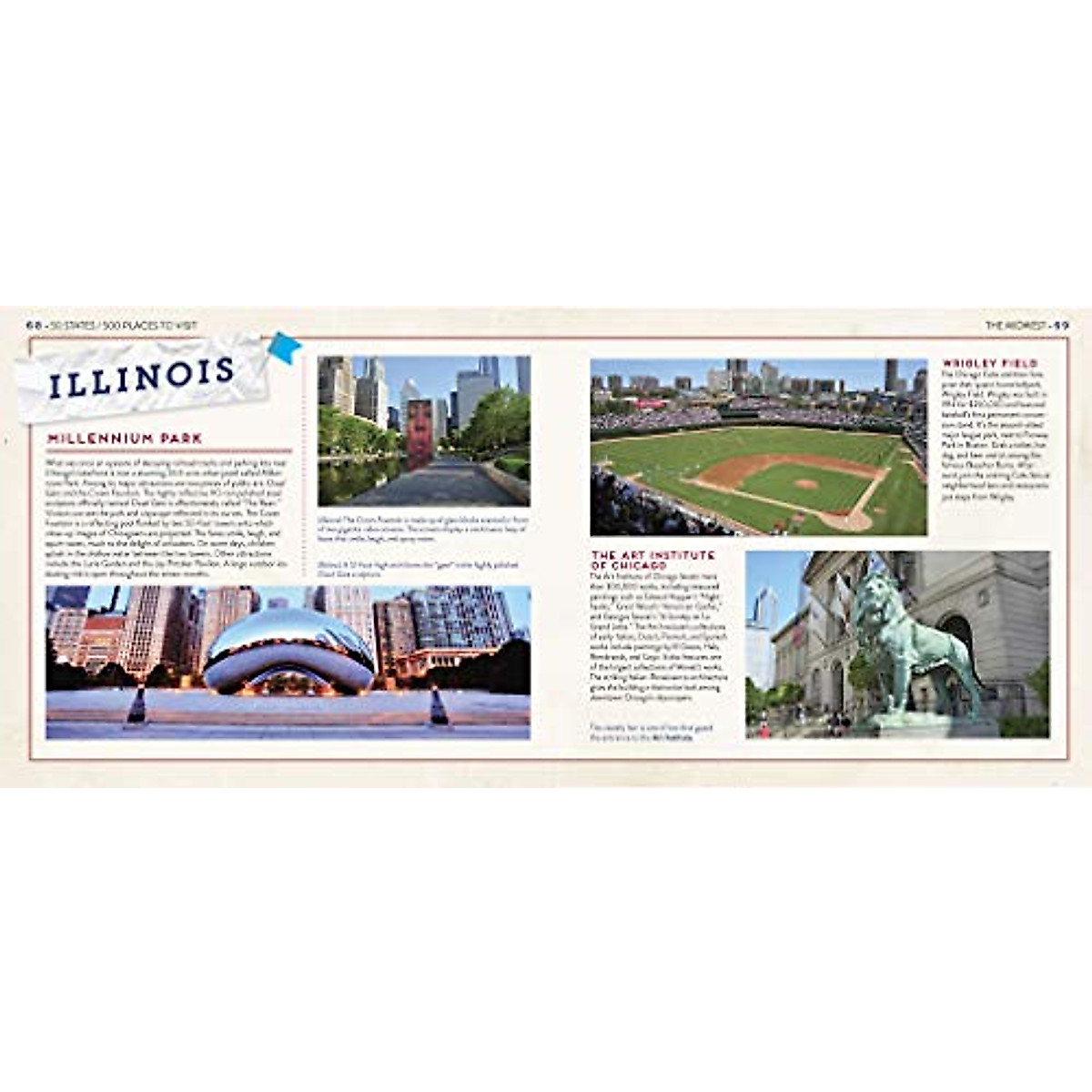 50 States 500 Places to Visit